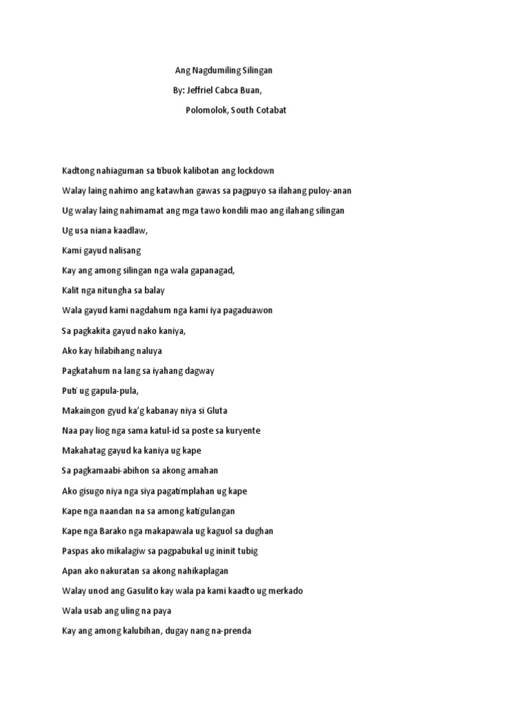 Ang Nagdumiling Silingan | PDF