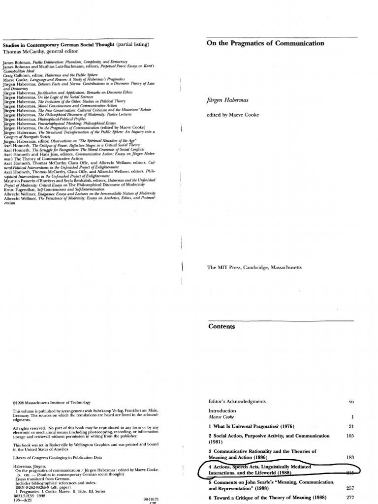 On The Pragmatics of Communication - Compress | PDF