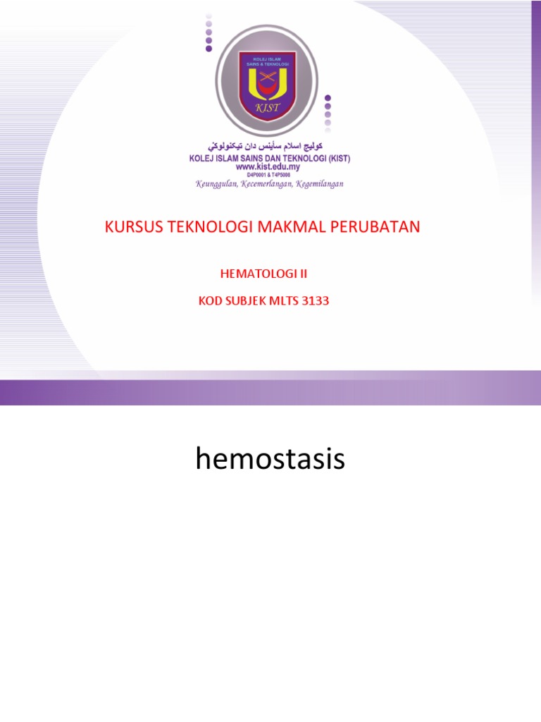 HEMOSTASIS | PDF