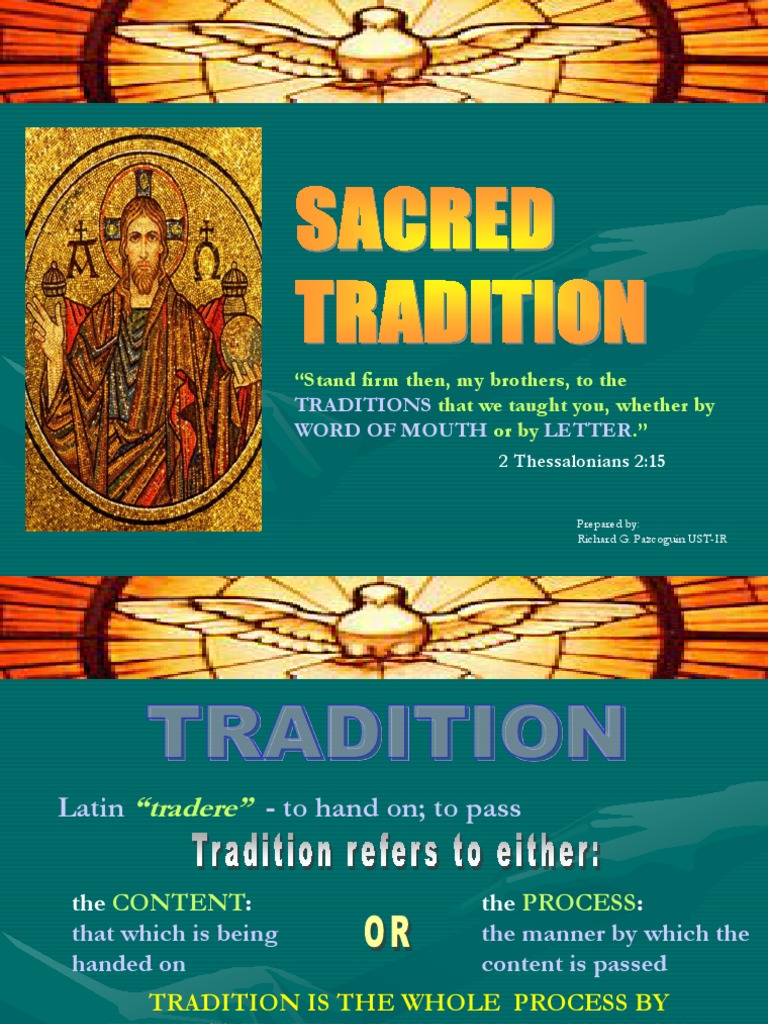 Understanding Sacred Tradition | PDF | Catholic Church | Mary, Mother ...