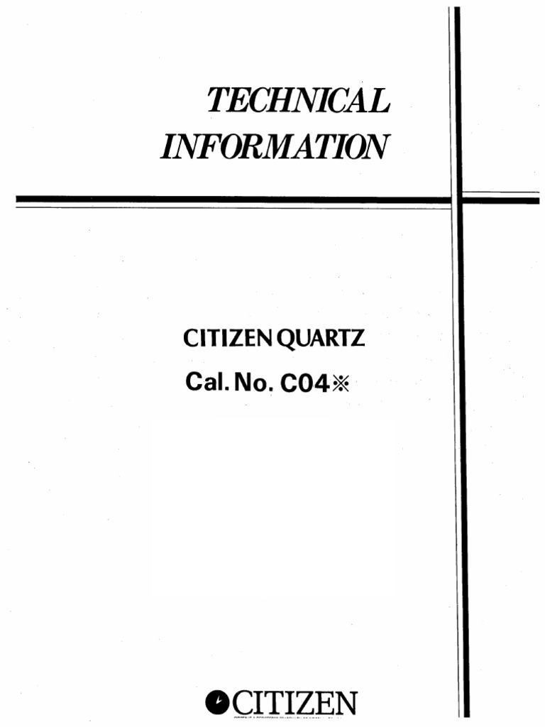 citizen c040 | PDF