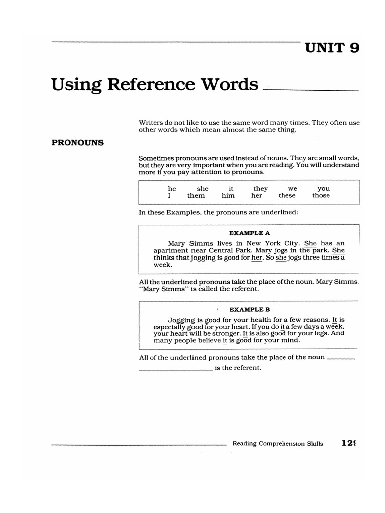 Reference Words | PDF
