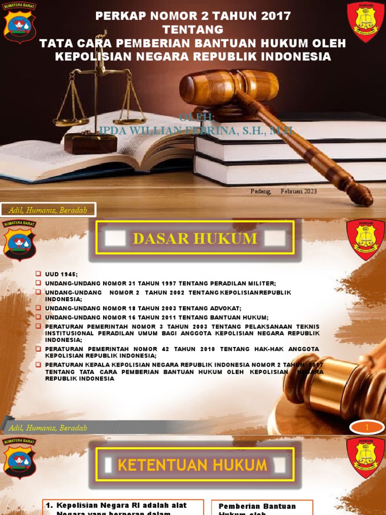 Sosialisasi Perkap No 2 Tahun 2017 | PDF