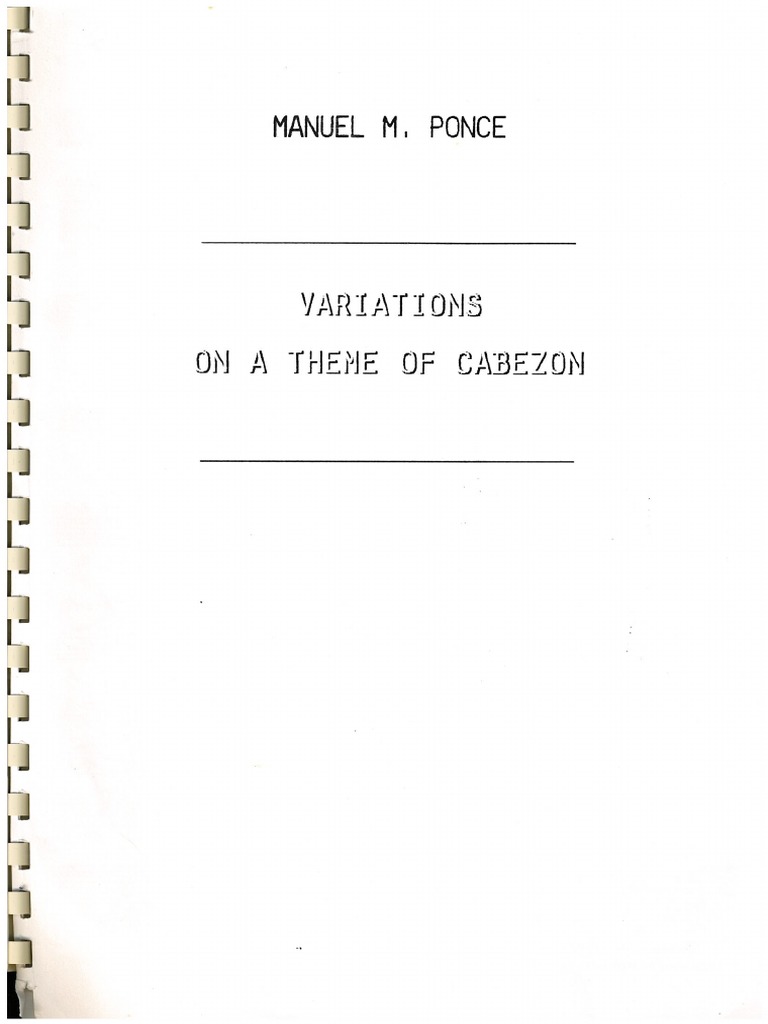 Ponce_variations_Cabezon | PDF