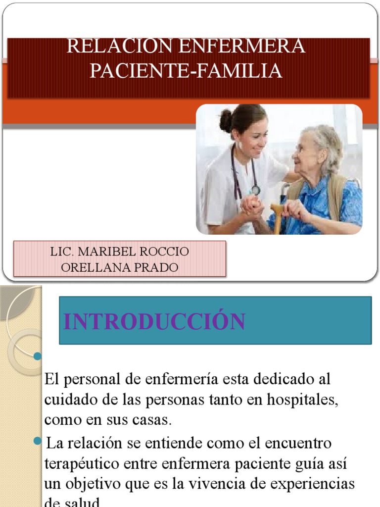 06. Relacion Enfermera Paciente | PDF | Enfermería | Paciente