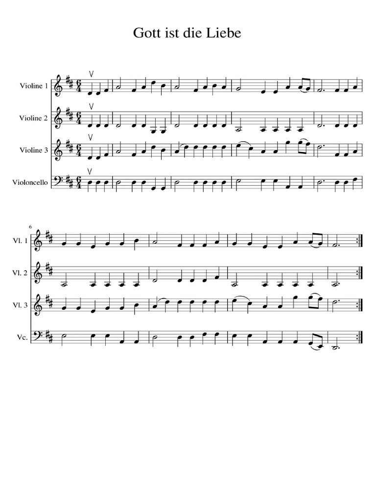 Gott Ist Die Liebe Lyrics