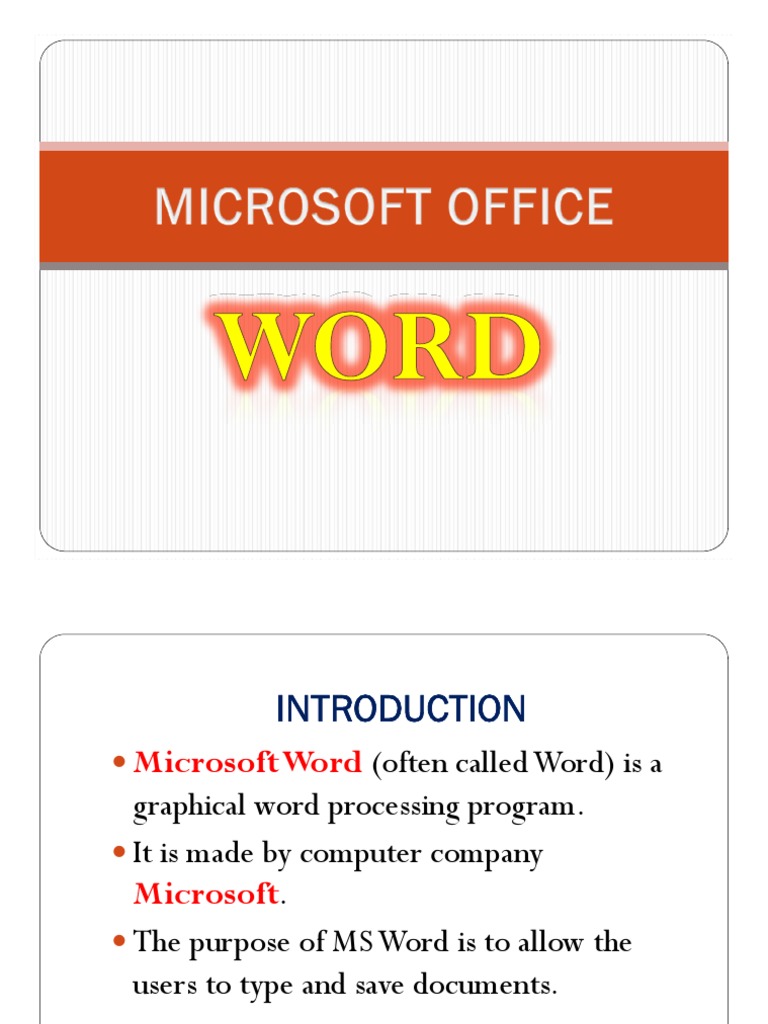 Chapter 6 - MS Word | PDF