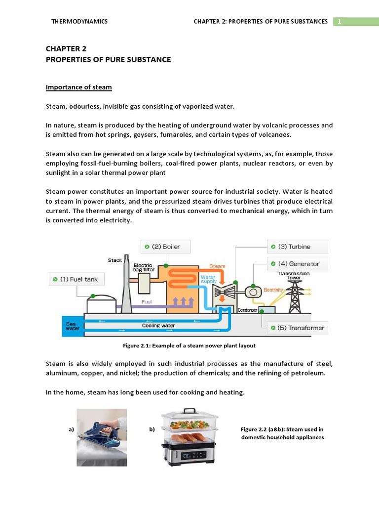 Chapter 2 Properties of Pure Substance | PDF | Phase (Matter) | Gases
