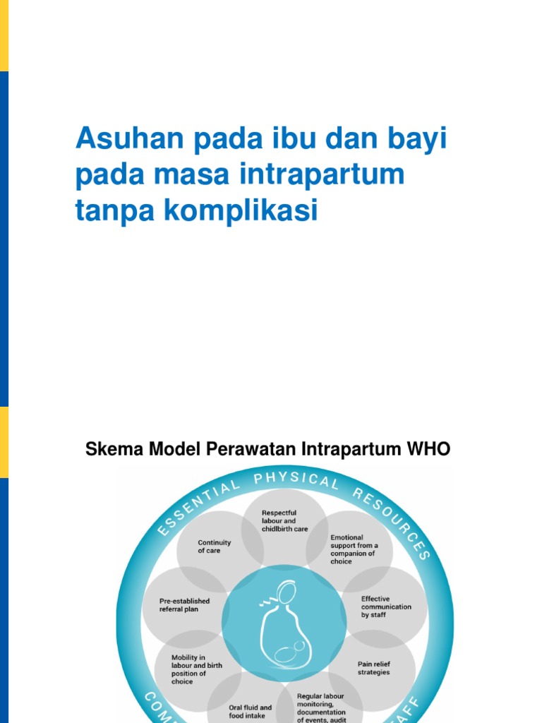 Asuhan pada ibu dan bayi pada masa intrapartum DAN nifas tanpa ...