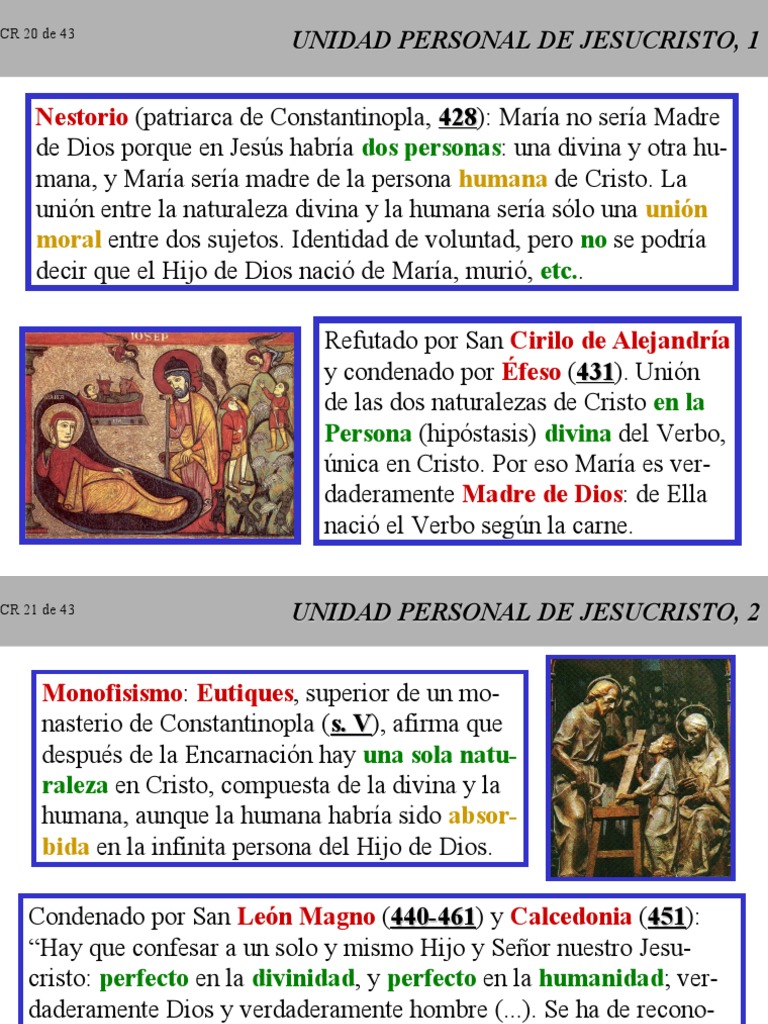Cristologia 04 Unidad Personal de Jesucristo | PDF | Concepciones de dios | Teología