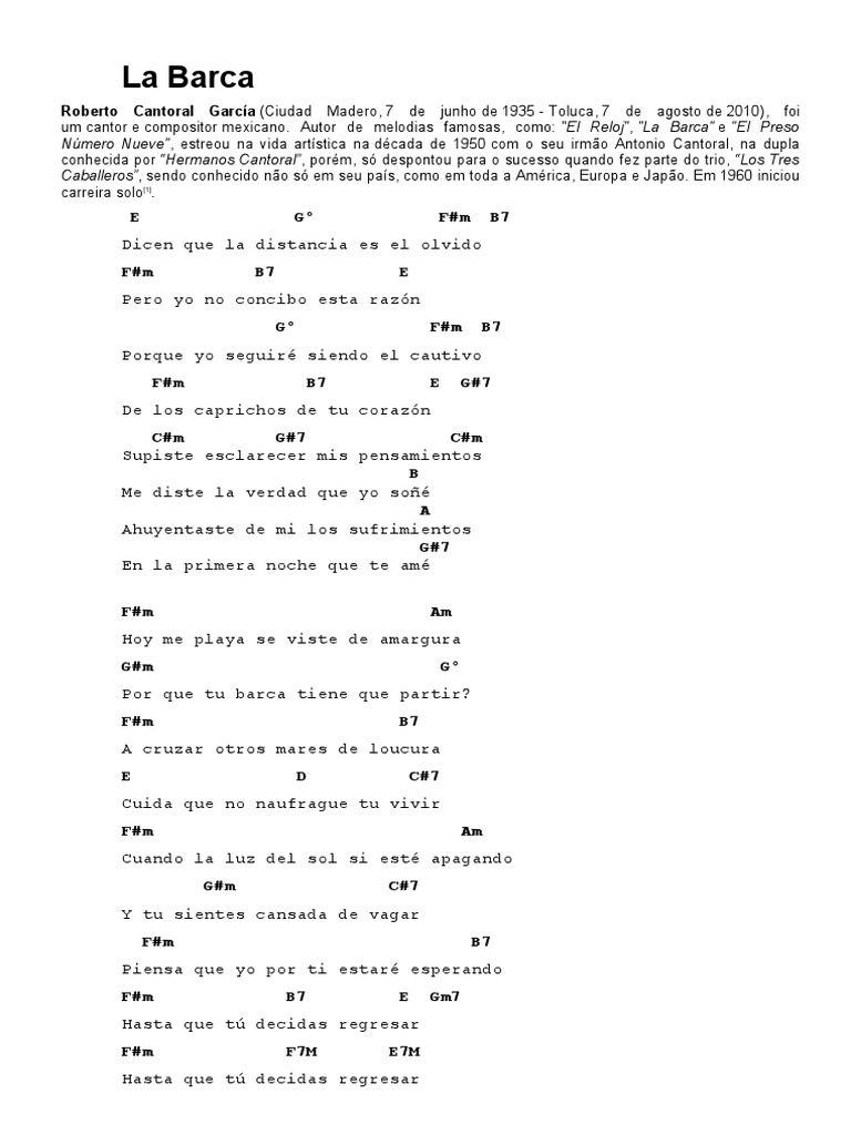 La Barca Cifra | PDF