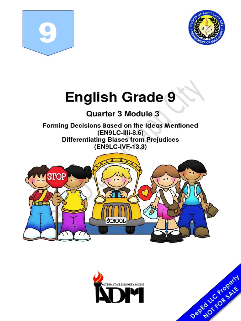 English9 Q3 M3 Pdf Bias Prejudices