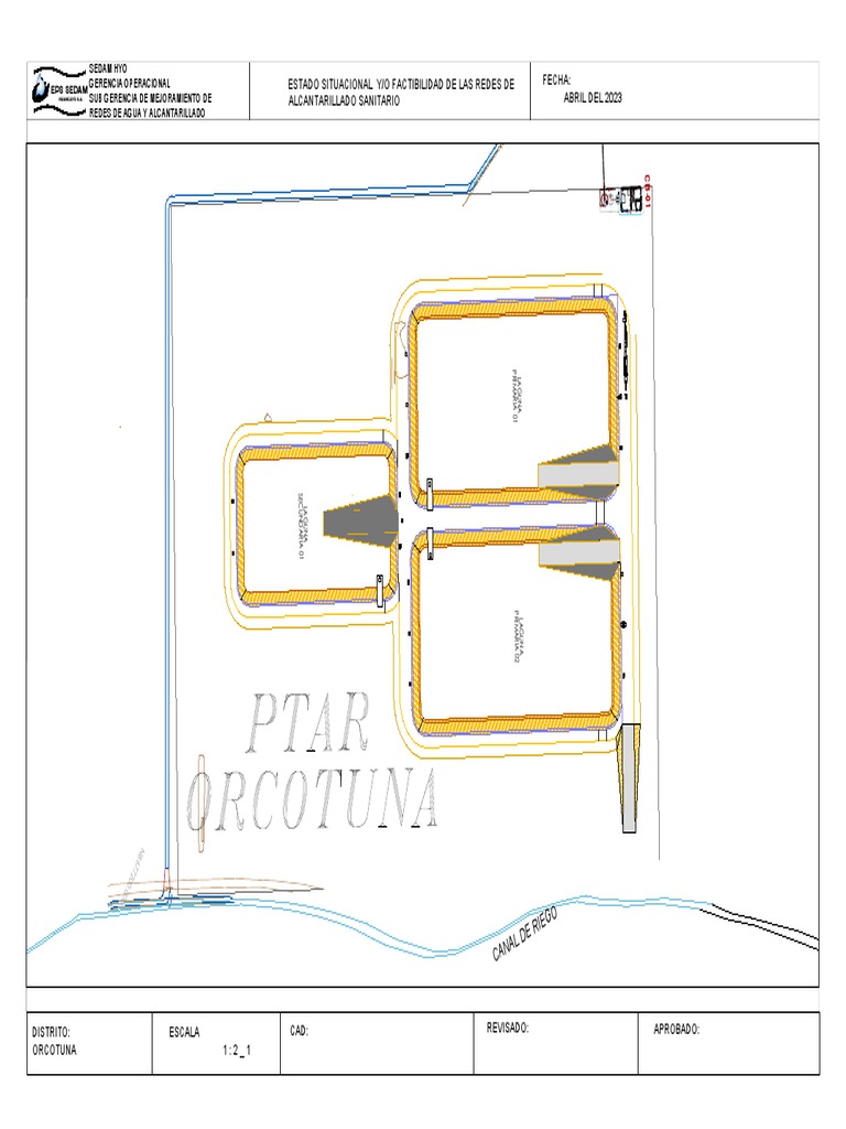 Plano Ptar Orcotuna | PDF