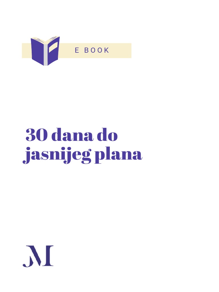 Ebook 30 Dana Do Jasnijeg Plana | PDF