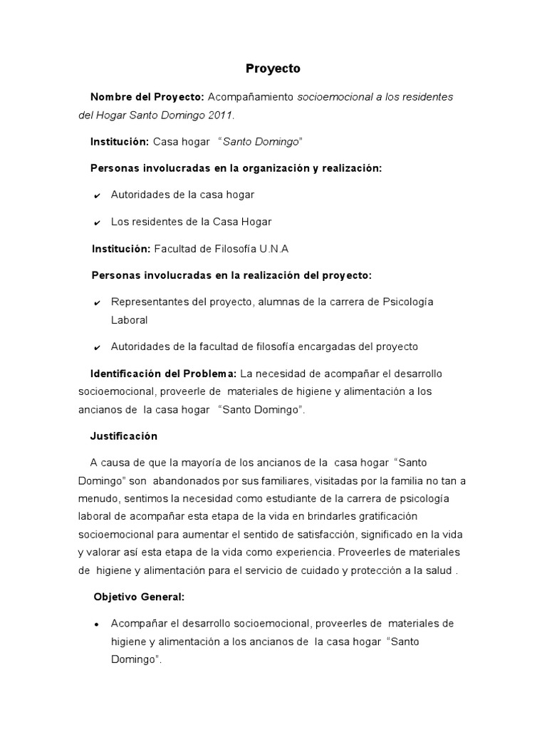 Casa Hogar | PDF | Vejez