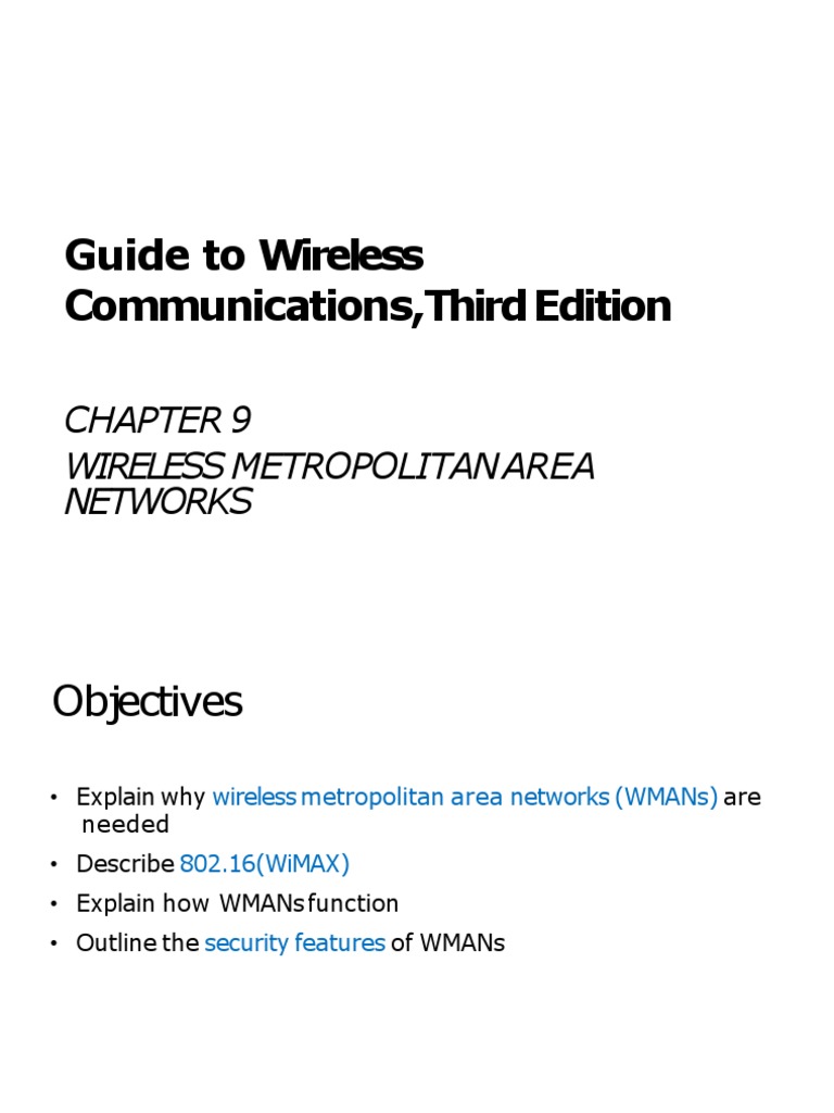 WMAN WiMAX | PDF | Wi Max | Duplex (Telecommunications)