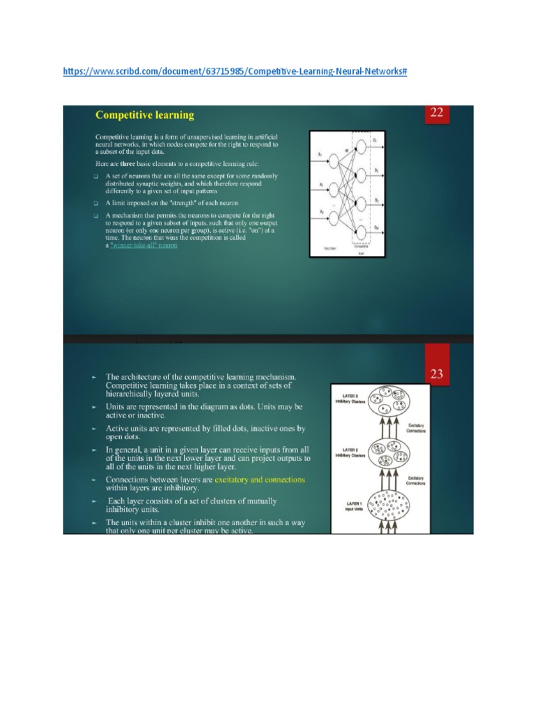 Competitive Learning Neural Network | PDF | Cluster Analysis ...