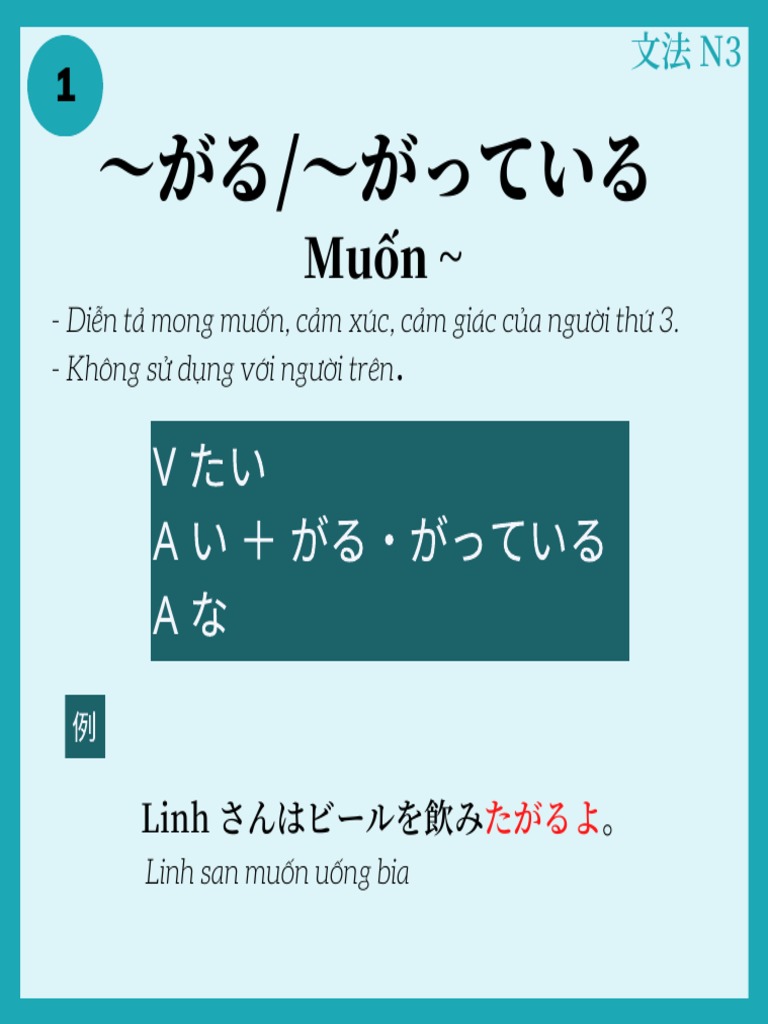 Flashcard NG Pháp N3 | PDF