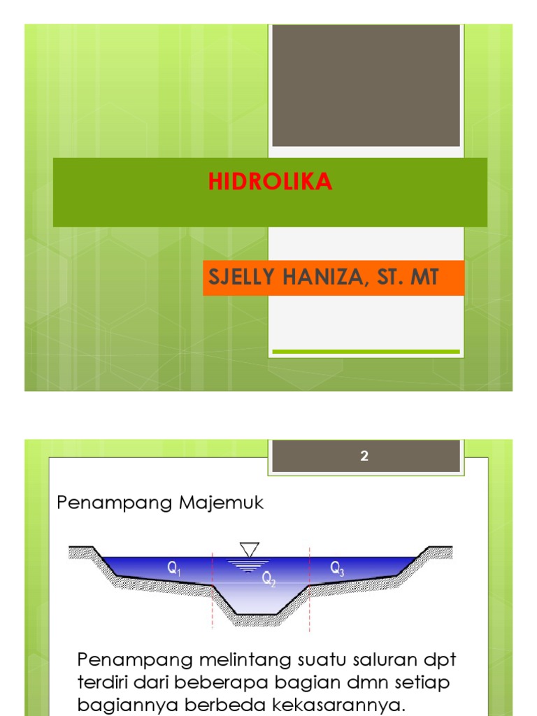 Titik Berat Penampang Saluran Hidrolika | PDF