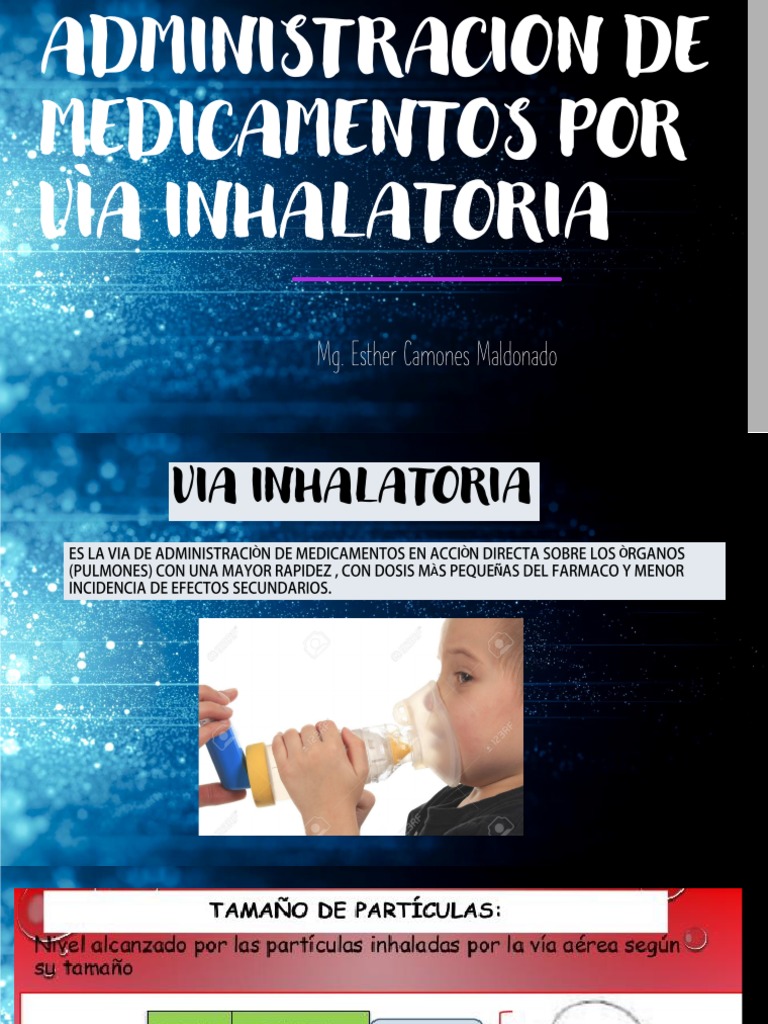 Administracion de Medicamentos Por Vìa Inhalatoria-modulo | PDF
