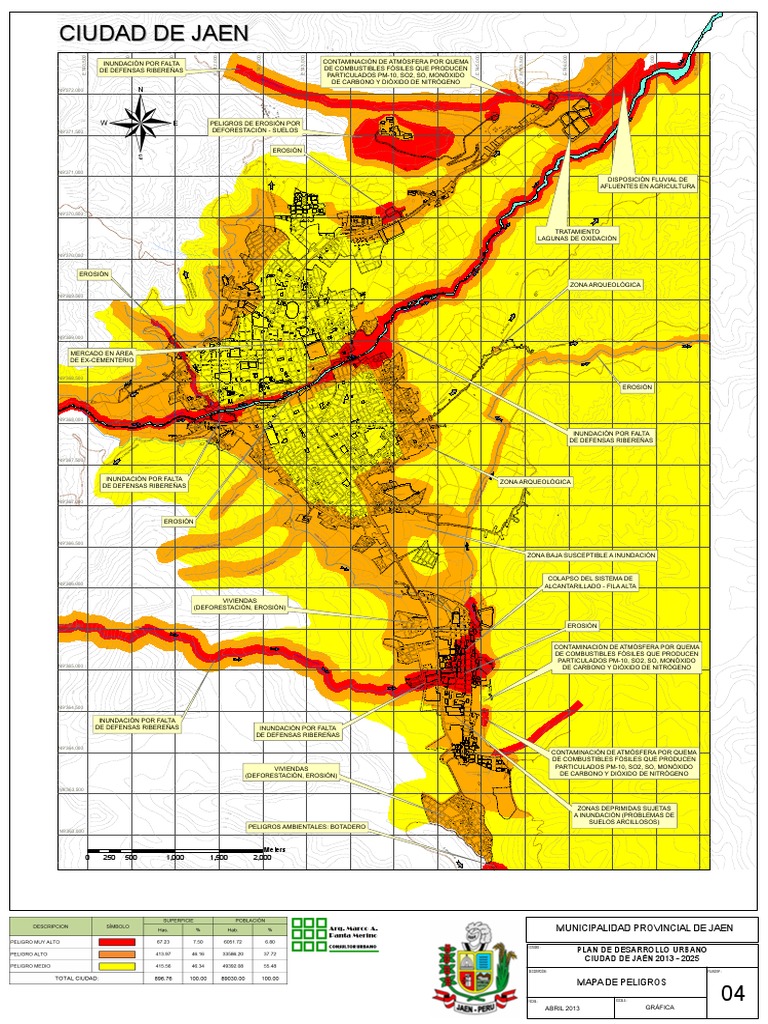 Plano 4 Mapa de Peligros | PDF