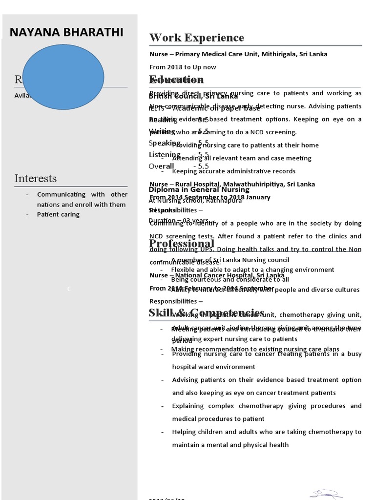 Nayana Resume | PDF