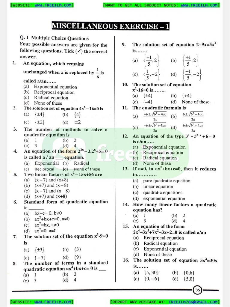 10th Maths Chap1 Rev Ex 1 | PDF