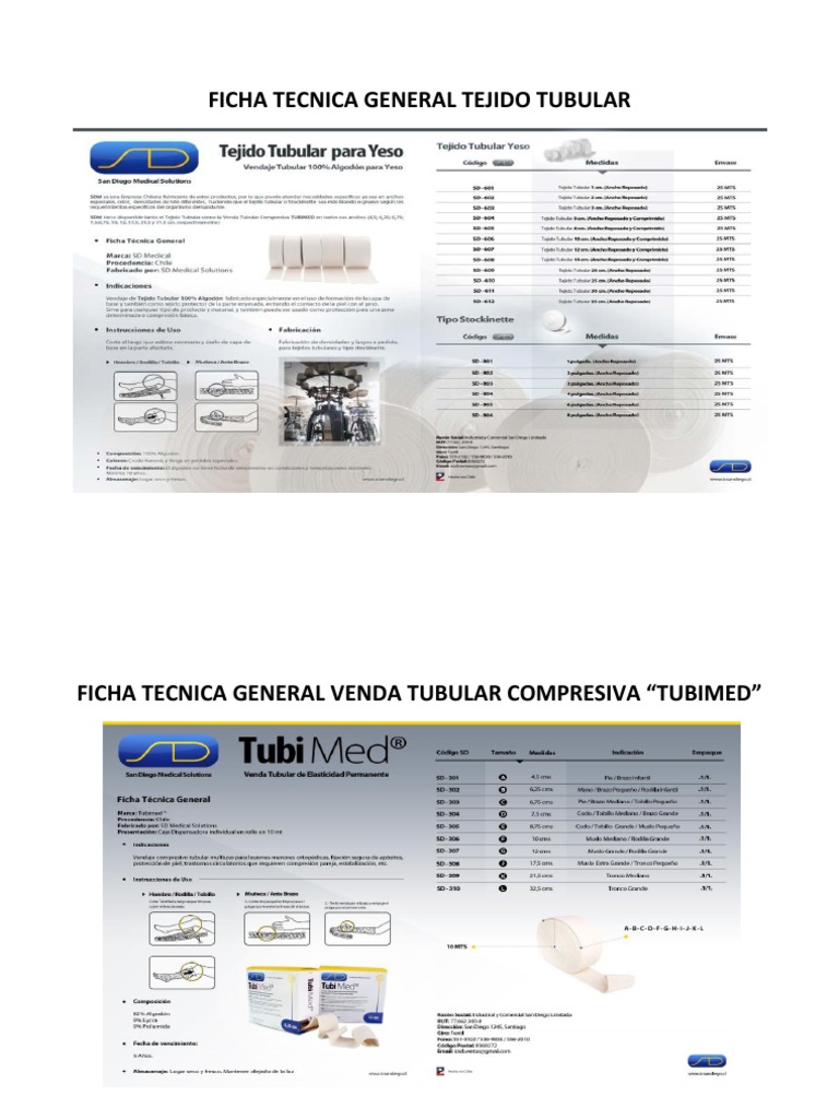 Ficha Tecnica - Catalogo General Tubulares | PDF