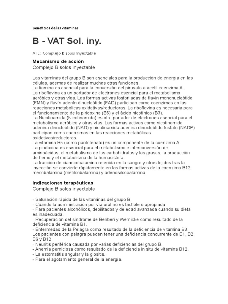 B. Vat y Endovit Plus | PDF
