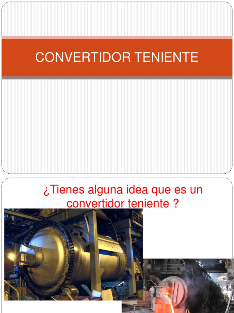 07 Convertidor TENIENTE Pptx | PDF | Cobre | Hierro