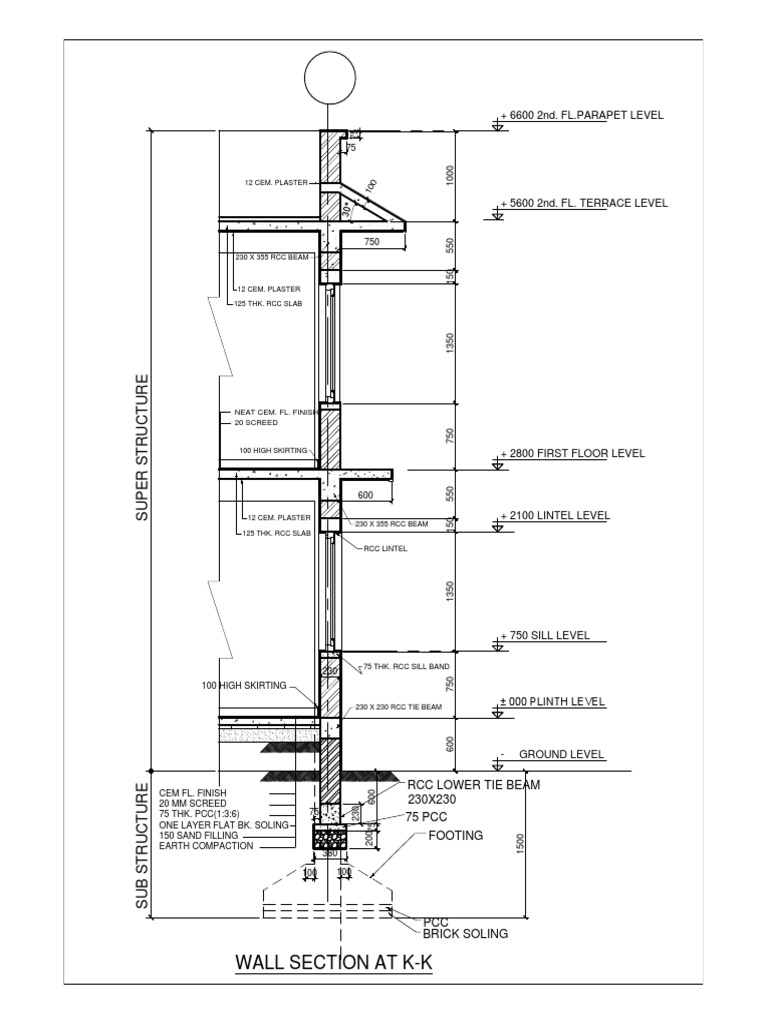 Wall Sec | PDF | Structural Engineering | Civil Engineering