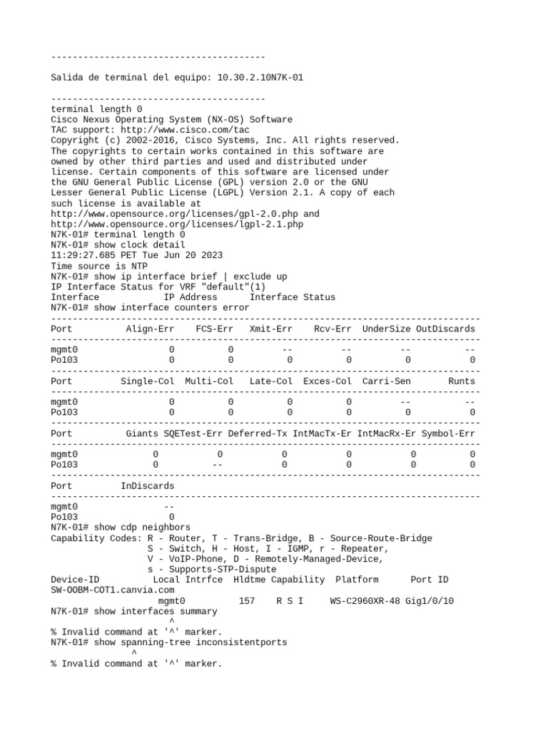 Salida Terminal 20 Jun 2023 | PDF | Internet Protocols | System Software