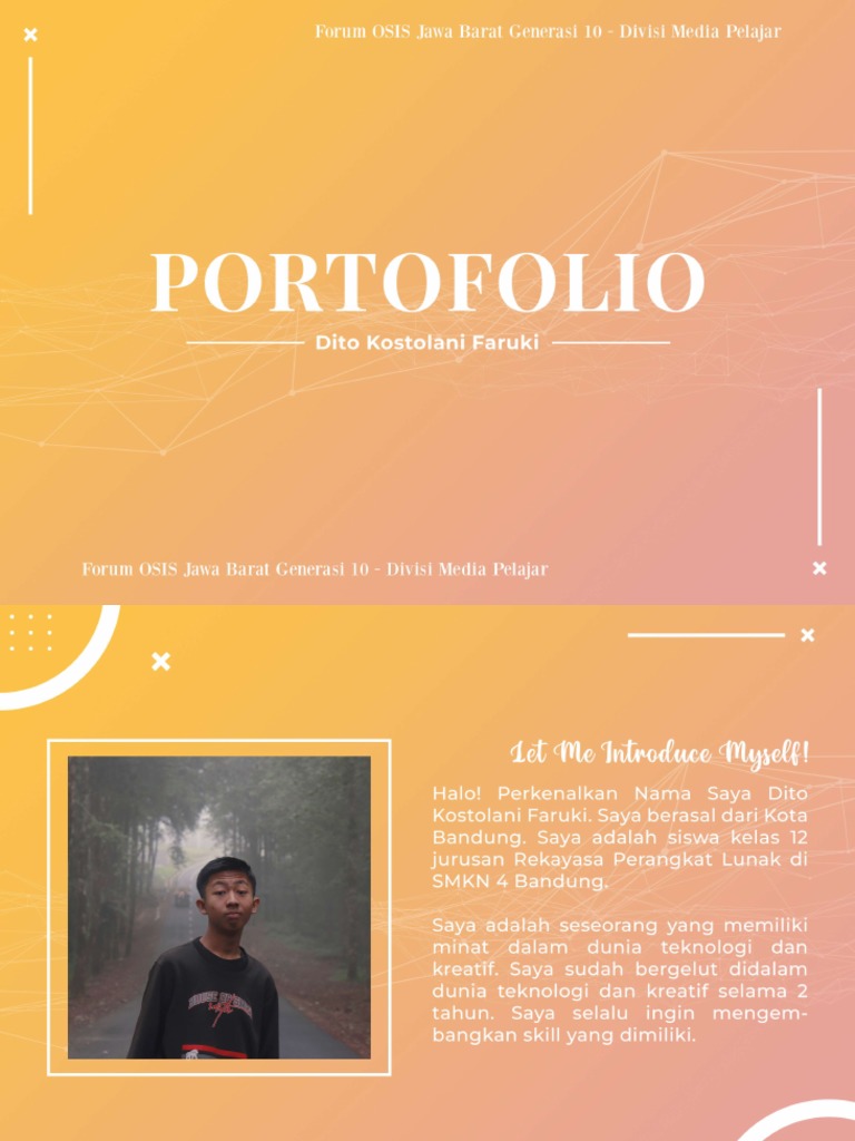 Contoh Portopolio Divisi Media dan desain | PDF