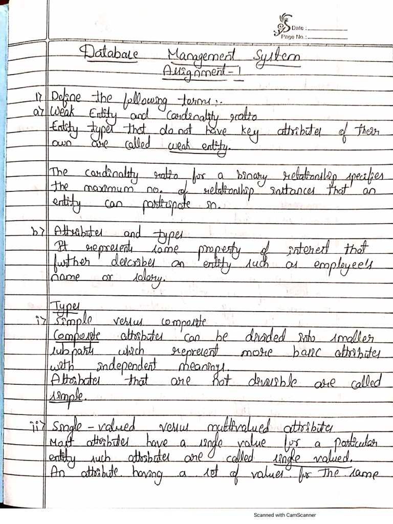 Dbms assignment-1 | PDF
