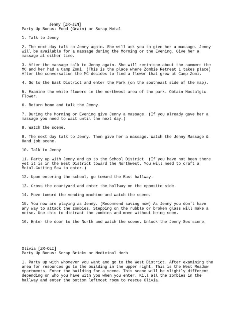 Zombie Retreat2 Walkthrough | PDF | Milkshake