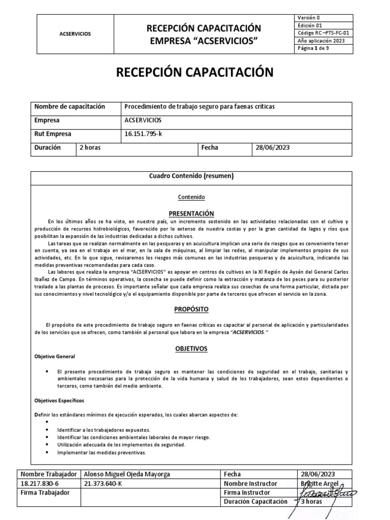 RCPTS-FC-01 Acservicios | PDF | Microorganismo | Residuos