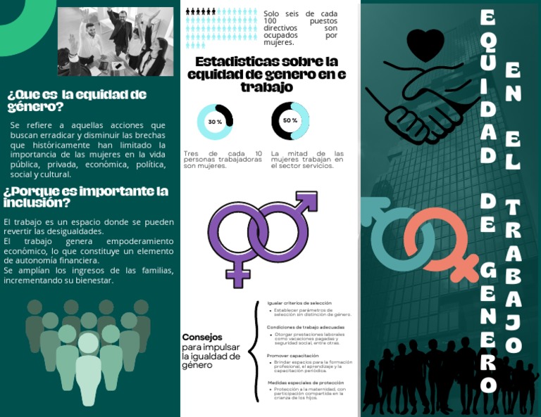 Folleto Equidad de Genero | PDF | Igualdad de género | Estudios de género