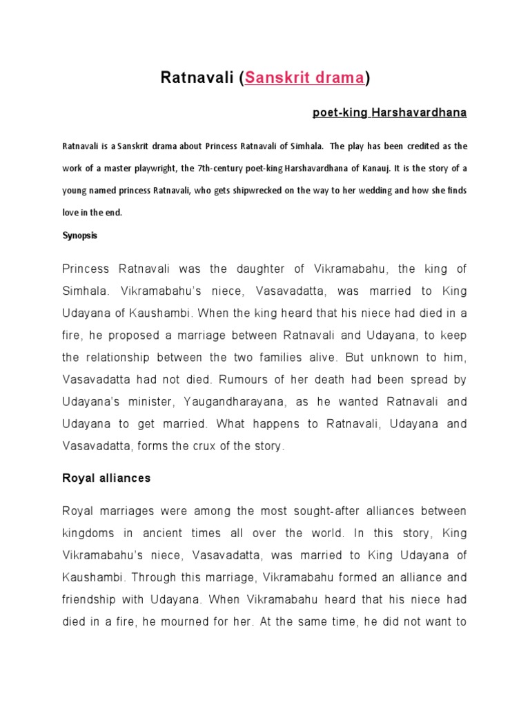 Ratnavali Story | PDF