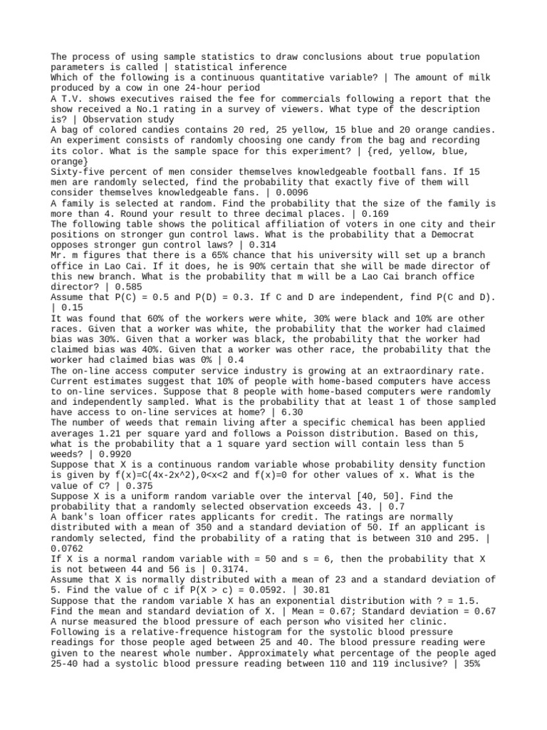 MAS291 | PDF | Standard Deviation | Normal Distribution