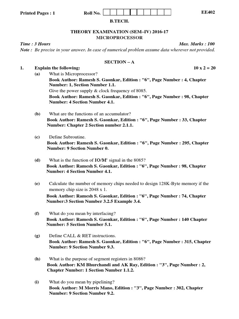 Microprocessor - Universitypaper - 2016-17 - Question Paper With Answer ...