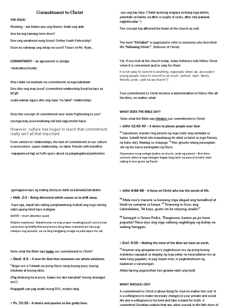 Commitment | PDF