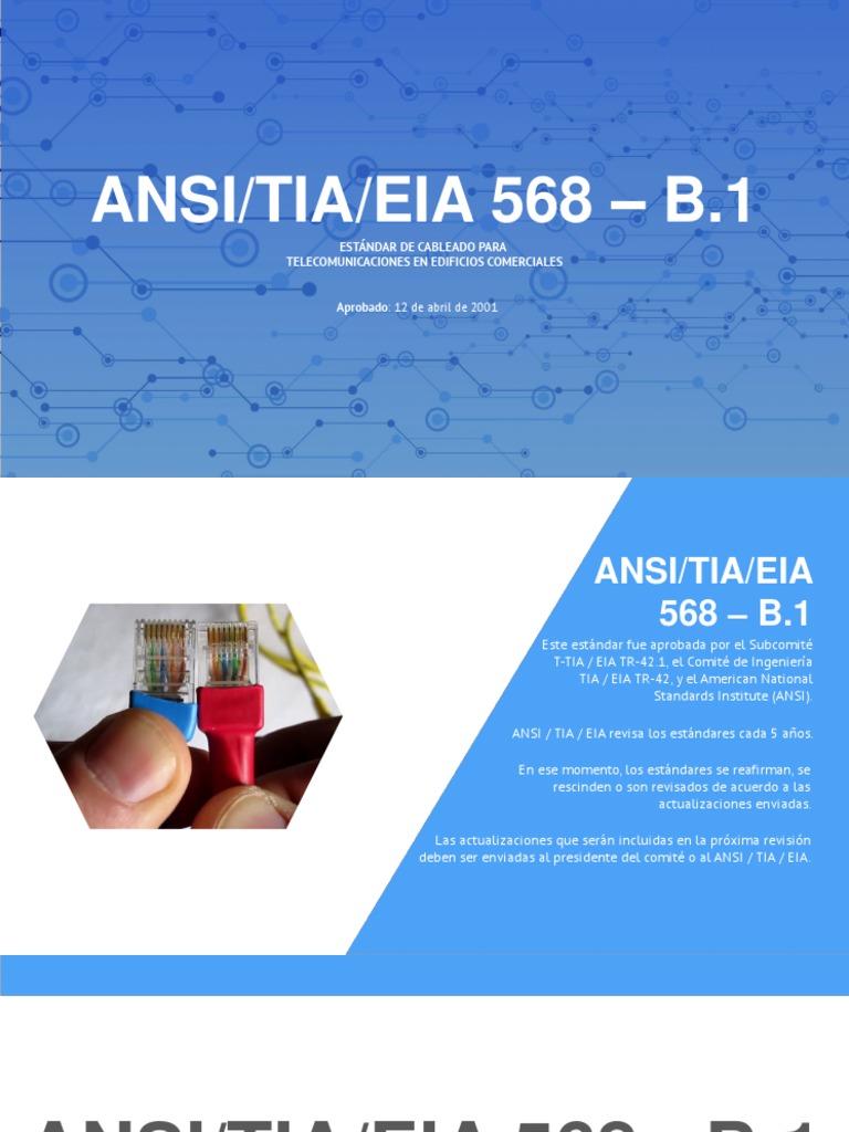 3.5. Definición y Componentes Del Estándar 568 B.1 (CLASE) | PDF