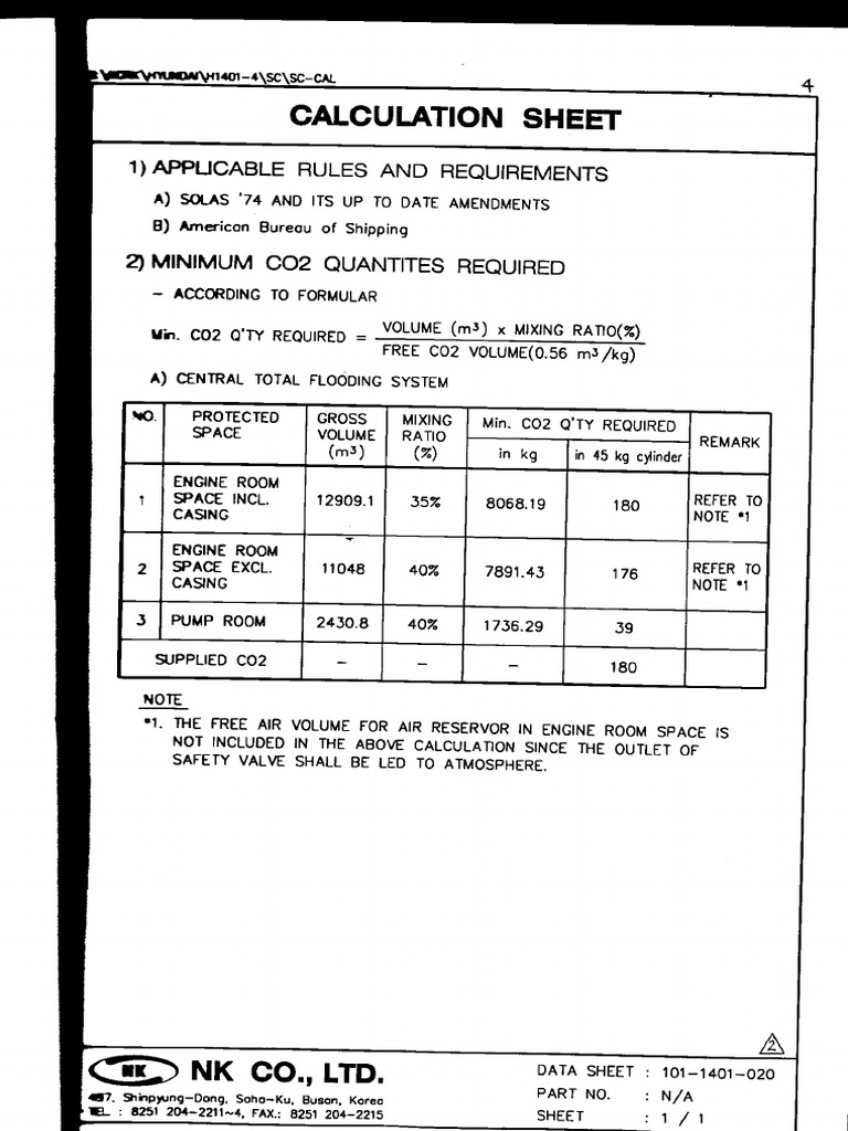Co2 Total Flooding System Manual Part I | PDF