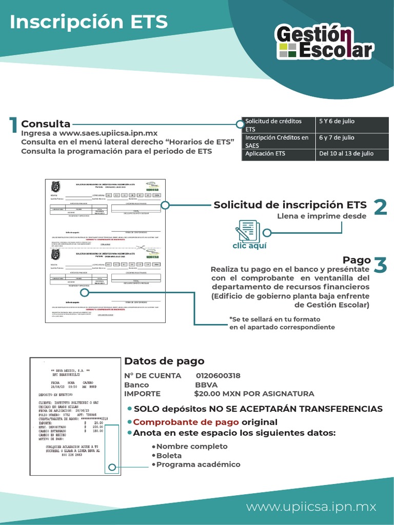 Inscripcion Ets 1 | PDF
