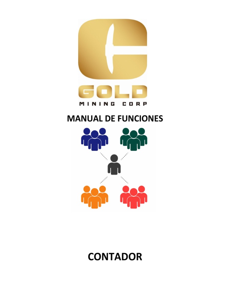 CGOLD MANUAL DE FUNCIONES (Contador) | PDF | Contabilidad | Business