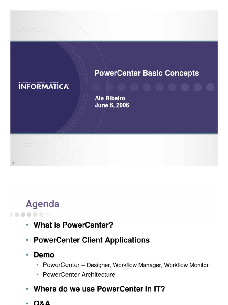 Power Center Basic Concepts | PDF | Metadata | Databases