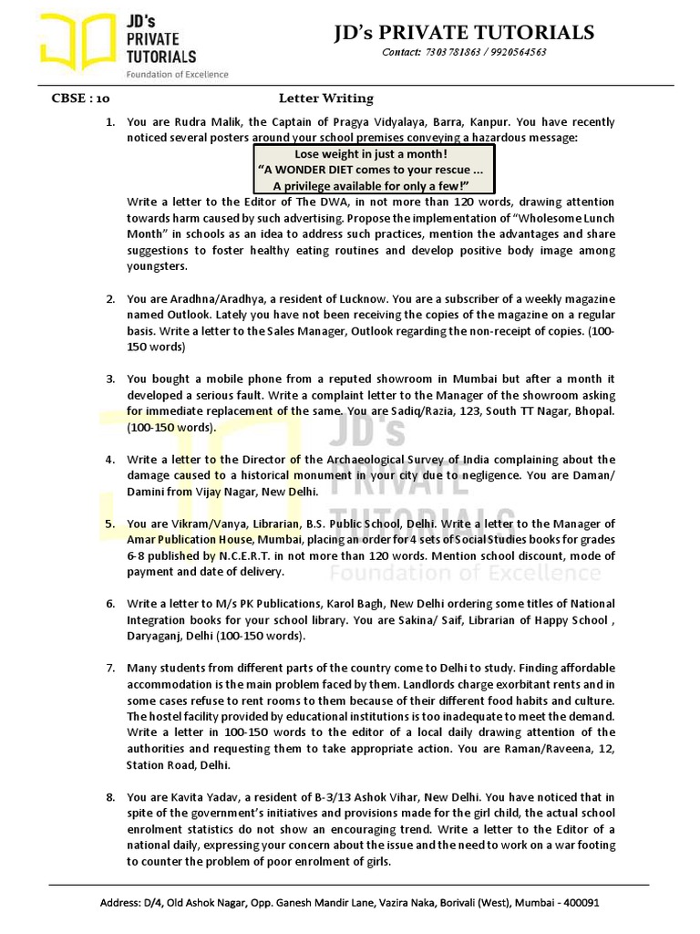 Letter Writing | PDF