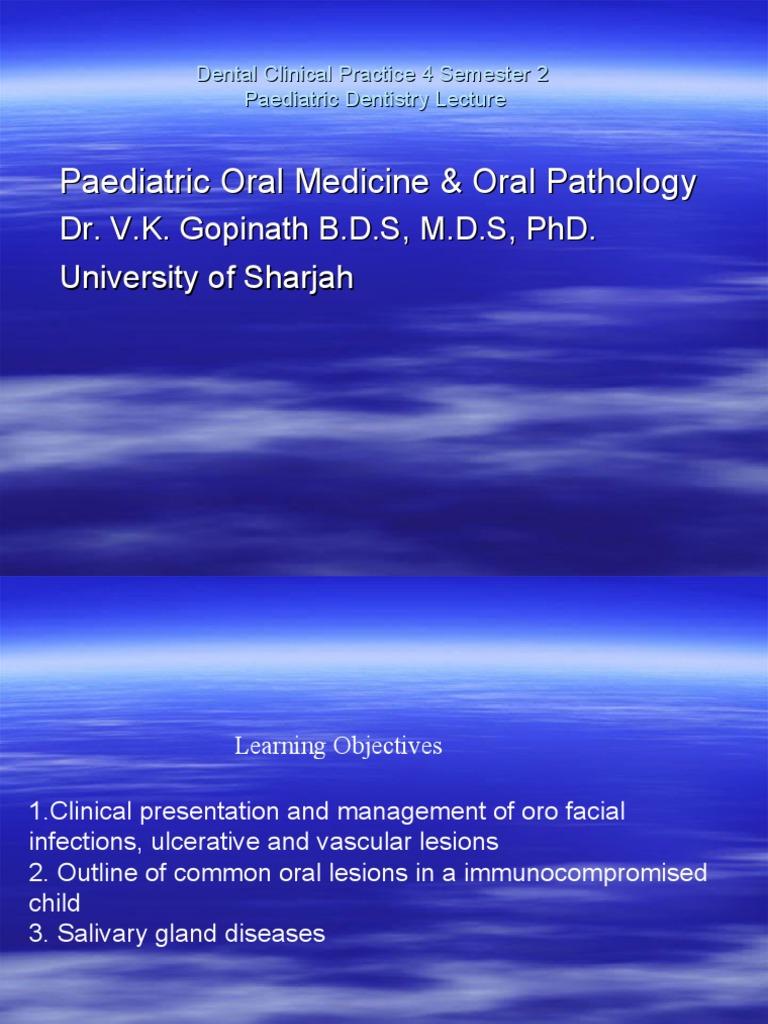 Paed Oral Med & Oral Path | PDF
