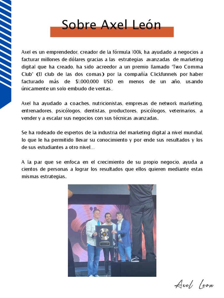Sobre Axel León | PDF | Marketing