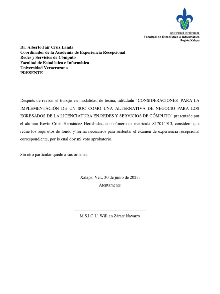 Oficio Willian | PDF